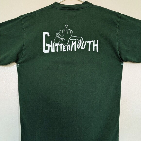 Tultex | Shirts | Vintage Guttermouth Xl Tshirt Middle Finger To ...